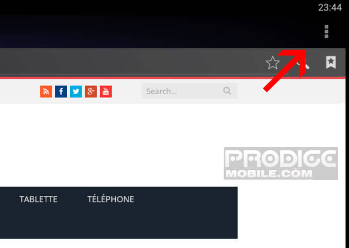Changer la page d'accueil du navigateur Android